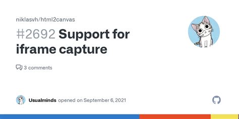Support For Iframe Capture Issue 2692 Niklasvh Html2canvas GitHub
