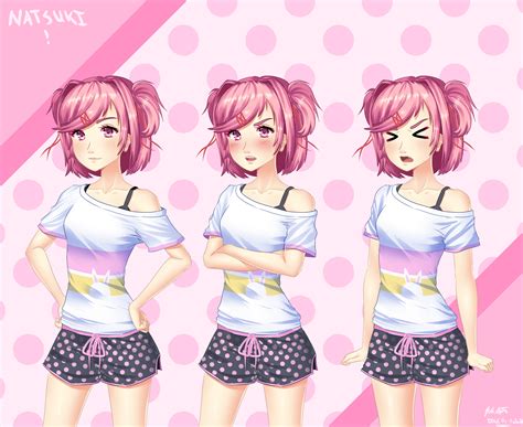 DDLC Re Coded Natsuki In Her PJs R DDLC