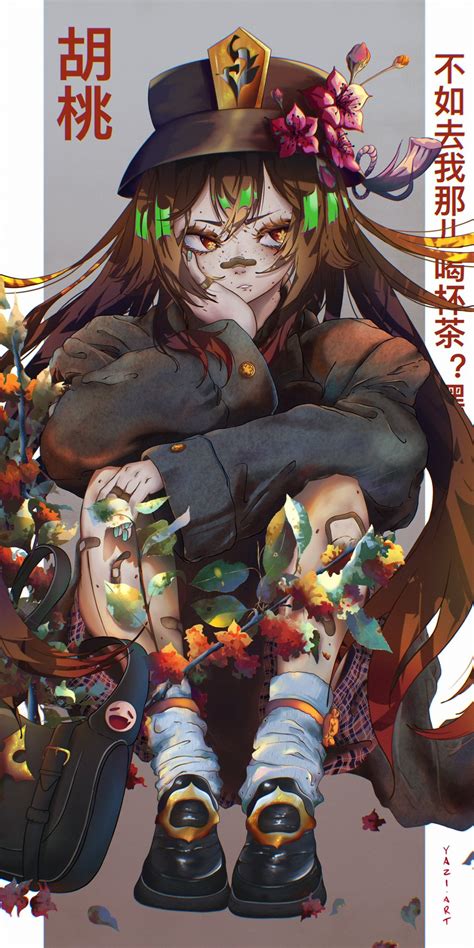 Hu Tao Genshin Impact Drawn By Yazi Art Danbooru
