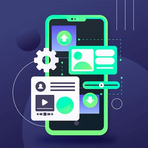 Premium Vector Gradient Ui Ux Design Illustration