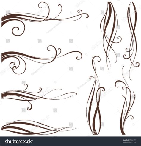 Vectorized Scroll Design Elements Can Be Stock Vector Royalty Free Shutterstock