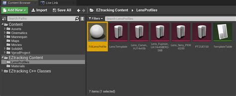 Export For Unreal Engine EZtracking Old EZprofile Documentation
