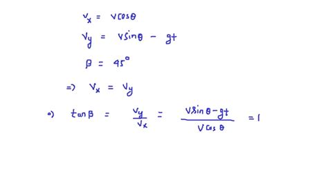 Solved A Projectile Is Projected Upwards From Level Ground At An Angle Of 60 ∘ With Horizontal