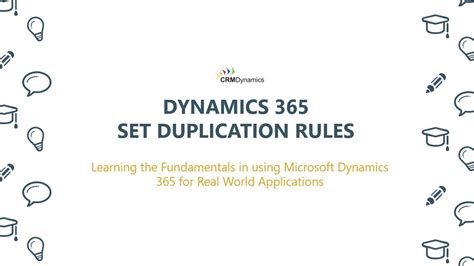 setting duplication rules in dynamics 365 youtube
