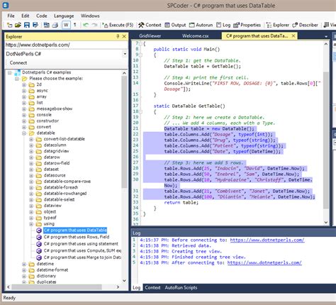 Damjan S Corner Execute C DotNetPerls Examples In SPCoder