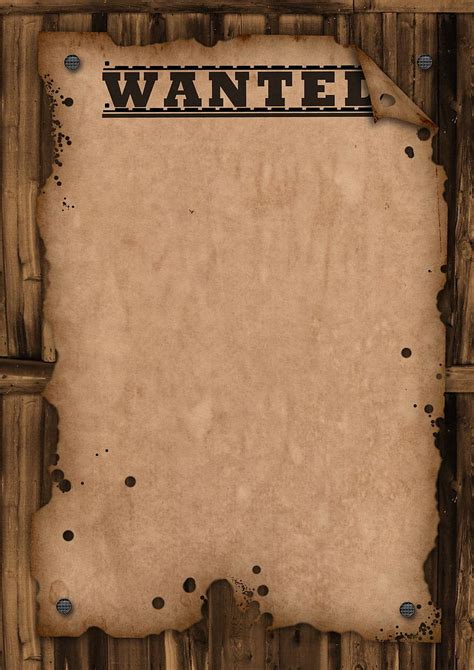 Template Wanted Poster