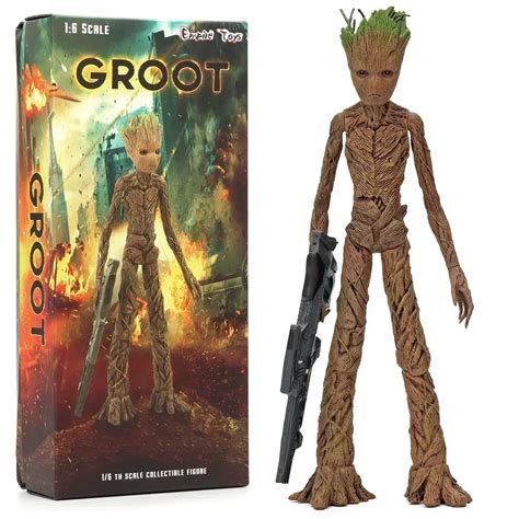 Marvel Los Vengadores Iron Man Mk46 Groot Spider Man Venom Doctor Strange Thor 1 6 Figura De Pvc