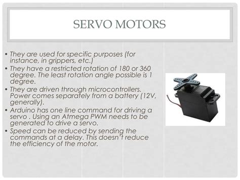PPT Introduction To Motors Servos And Steppers PowerPoint Presentation ID
