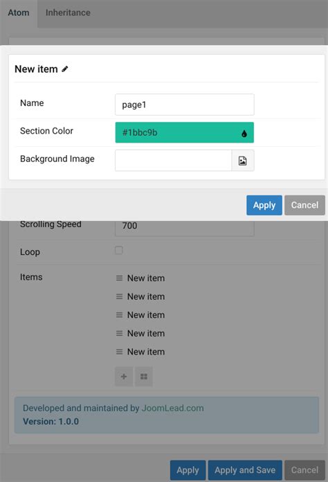 Fullpage Scroll Atom Documentation Joomlead