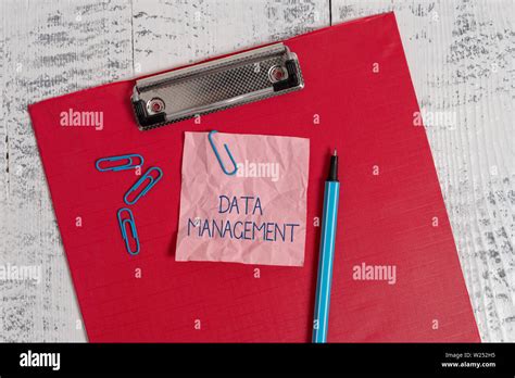 Writing Note Showing Data Management Business Concept For The Practice