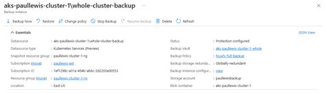 Using Aks Backup To Backup And Restore Your Kubernetes Clusters Paul