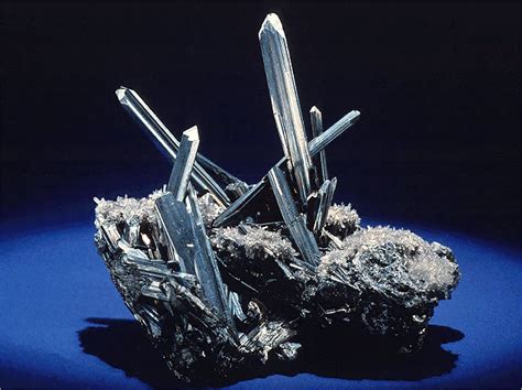 Smithsonian Gem And Mineral Collection A Spectacular Metallic Stibnite