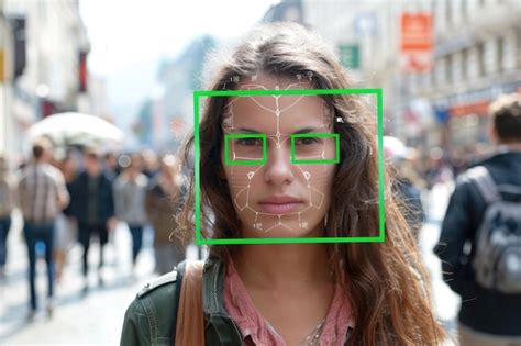 Eye Tracking Women Facial Recognition Premium Ai Generated Image