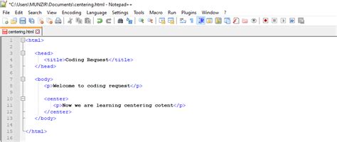 How To Create Centering Content In HTML