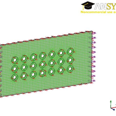 Finite Element Mesh And Boundary Conditions Download Scientific Diagram