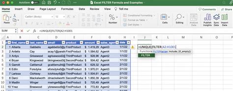 Excel FILTER Function And Examples Layer Blog