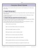 Complex Direct Object Worksheet Parts Of A Sentence Worksheets