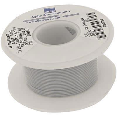 Alpha Wire 28457 Sl005 Hook Up Wire Copper 22 Awg 7x30 Slate