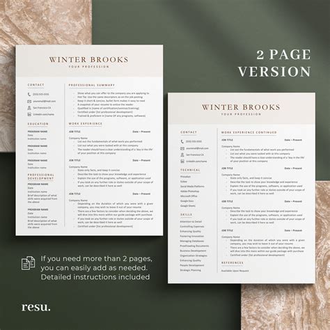 Resume Google Doc Cv Google Docs Cv Template Word CV Templat CV Creative Professional