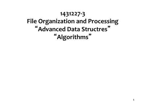Ppt Advanced Data Structures And Processing Overview Powerpoint Presentation Id 9656281