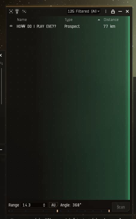Did I Fuck Up My User Settings File Somehow Or Is Dscan Just Always Green Reve