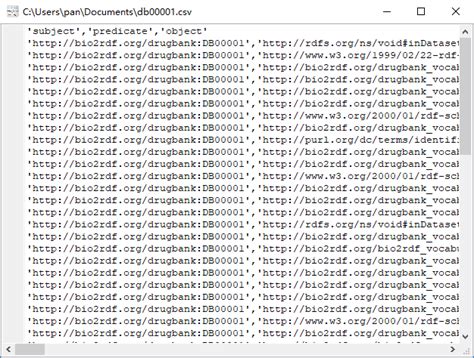 Convert Rdf N Triples To Csv In A Few Clicks