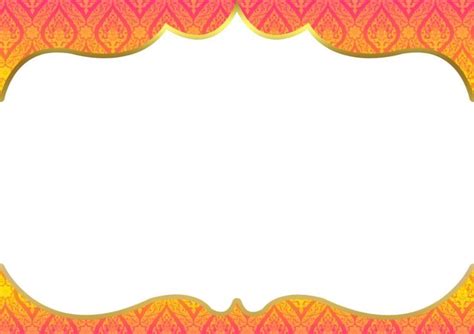 พื้นหลังเกียรติบัตรลายไทยสวยๆ