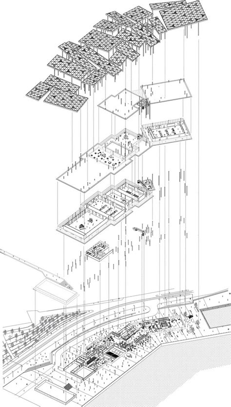 71 Exploded Axonometric Ideas Diagram Architecture Architecture Drawing Architecture Drawings