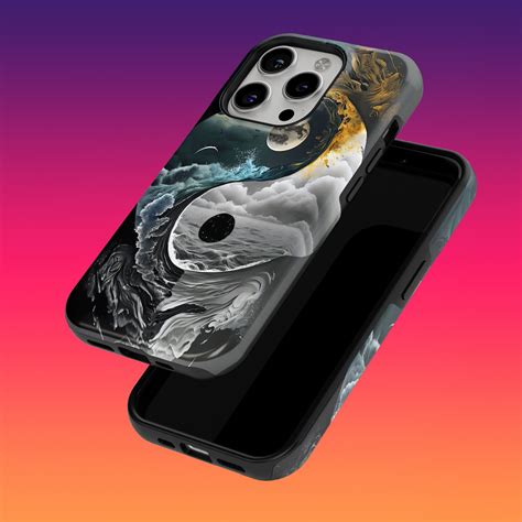 Sturdy Yin And Yang Phone Case Balance Phone Cover For Iphone 16 15