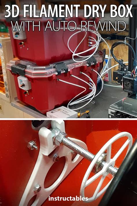 3d Filament Dry Box With Auto Rewind Ultimate Storage Solution