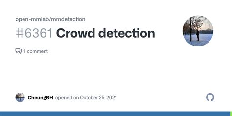Crowd Detection Issue Open Mmlab Mmdetection Github