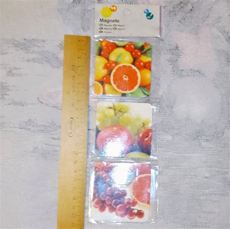 Магніти з яскравими фруктами — ціна 60 грн у каталозі Декоративні елементи Купити товари для