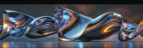 Liquid Metal 3d Shapes Longing Balance Fluctuation Concept Color