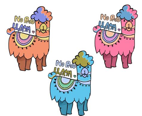 Llama Stickers Etsy