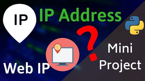 Get Ip Address Of A Computer Or A Website Python Mini Project 6