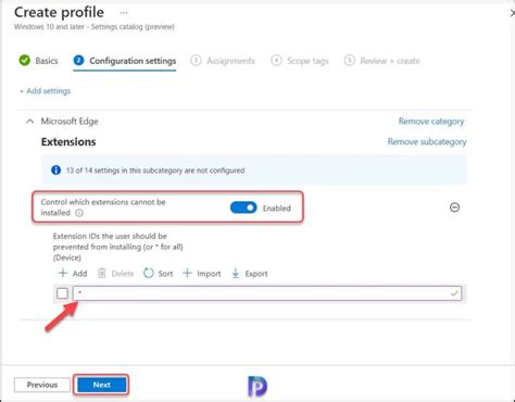How To Block Edge Extensions Using Intune