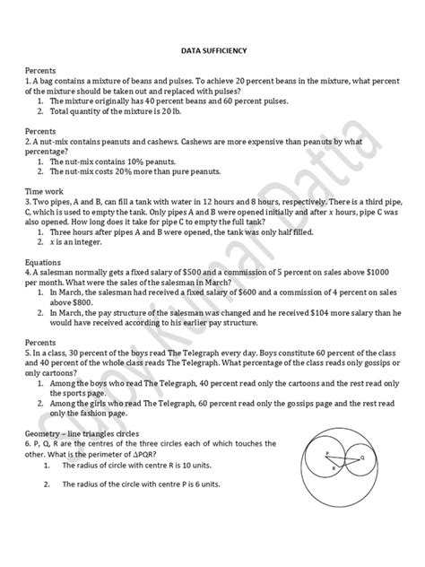 Data Sufficiency Gmat Pdf Interest Rectangle