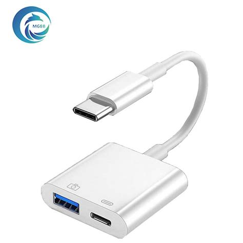 เหมาะสำหรบอะแดปเตอร typec to usb pd type c otg two in one ถง USB3 0 สายชารจอะแดปเตอรสงอะ