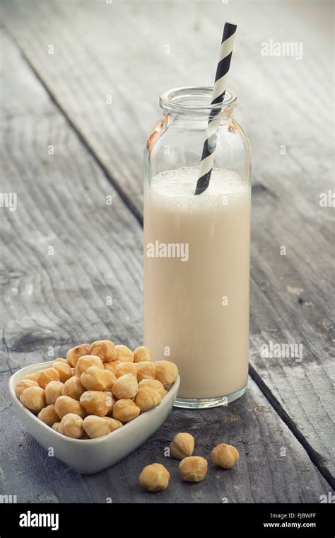 Hazelnut milk hi-res stock photography and images - Alamy