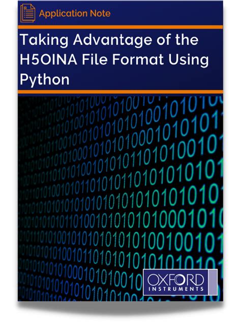 使用python充分利用h5oina文件格式 nanoanalysis 牛津仪器