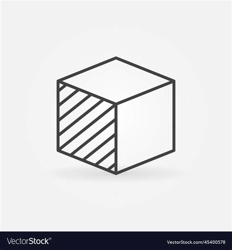 3d Print Cube Printed By Printer Concept Vector Image