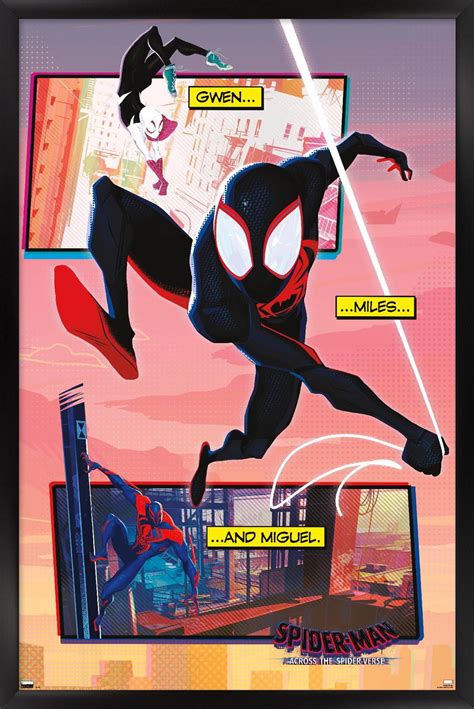 Marvel Spider Man Across The Spider Verse Trio Wall Poster 14725