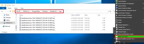 Logs — Deadline 10 2 1 1 Documentation