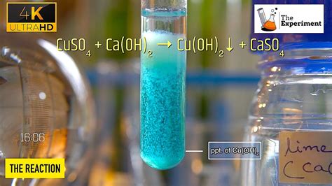 What Is The Reaction Of Copper Sulphate Cuso4 And Calcium Hydroxide Or Lime Water Ca Oh 2