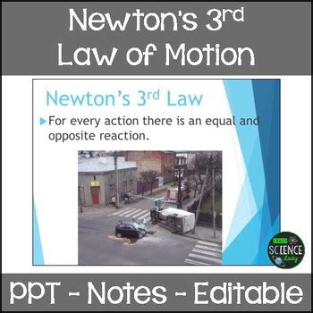 Newton S Rd Law PPT And Babe Notes By CrazyScienceLady TpT