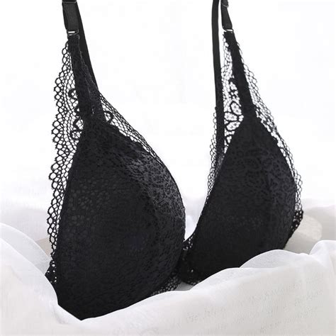 French Triangle Cup Bra Lace Front Buckle Back Girl Lingerie Sexy Taste