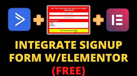 how to integrate activecampaign sign up form with elementor free 🤯 youtube
