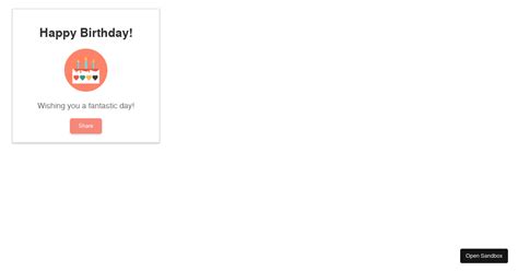 Greeting Card Codesandbox