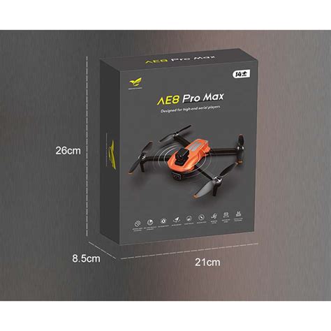 Ae8 Pro Max 8k Gps 5g Wifi Fpv Drone With Dual Hd Camera 360 Obstacle