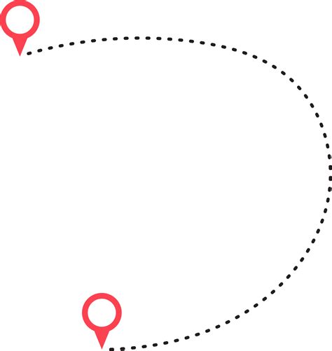 Route Icon Between Two Points With Dotted Path And Location Pin 22188257 PNG